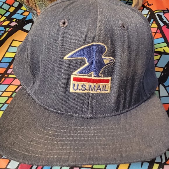 U.S. Mail | Accessories | Vintage Us Mail Denim Uniform Hat | Poshmark